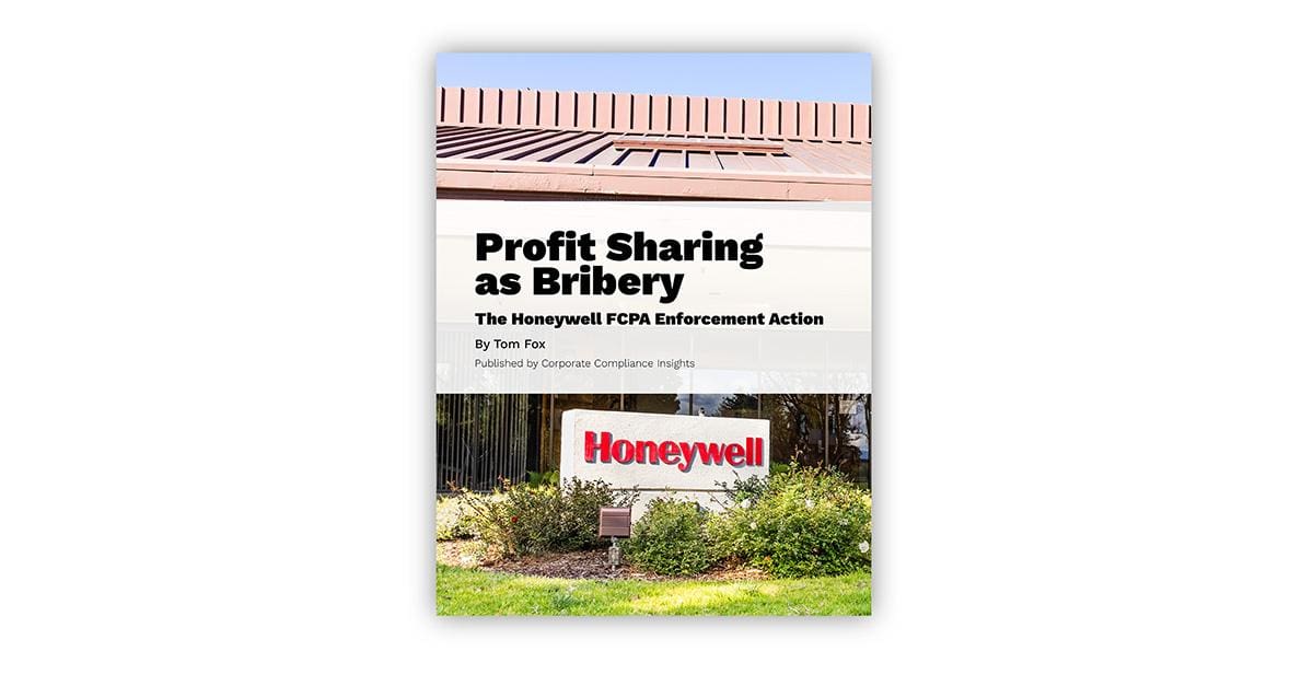 Honeywell FCPA Enforcement Action | Corporate Compliance Insights Honeywell FCPA Enforcement Action | Corporate Compliance Insights