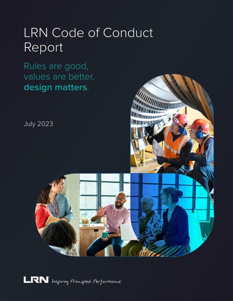 LRN Code of Conduct Benchmark Report | Corporate Compliance Insights
