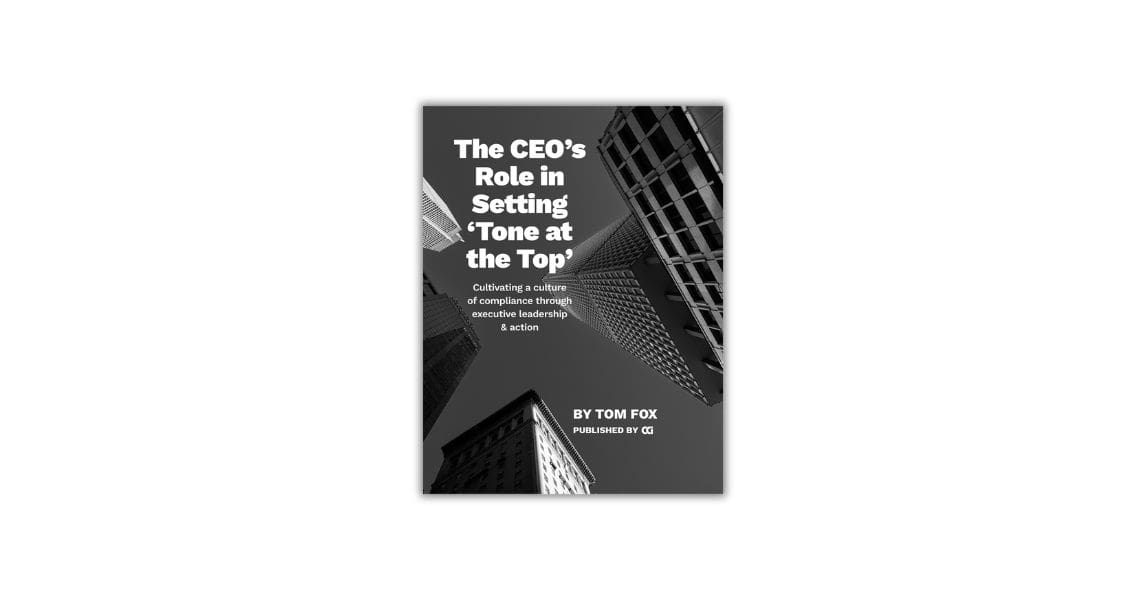 The CEO's Role in Setting Tone at the Top | Corporate Compliance Insights